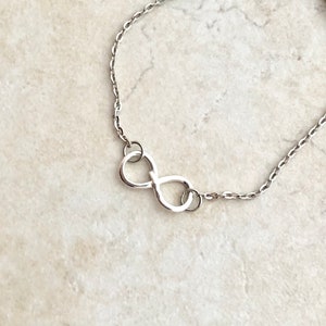 Best Friend Necklace Sterling Silver Infinity Necklaces for Women ...