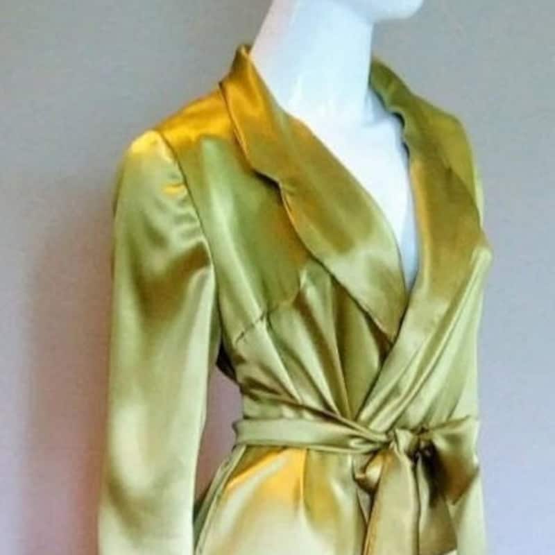 Notched Collar Robe - Etsy