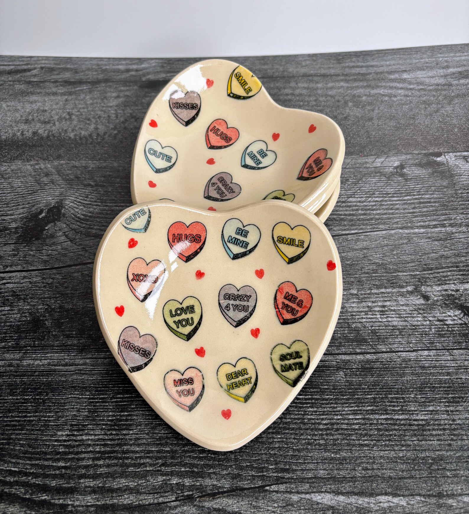 Conversation Heart Dish, Valentine's Day Dish - Etsy