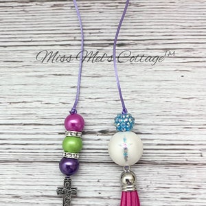 Floral Cross Bookmark, He is Risen, Cross, Book Charm, Beaded, Bookmark ...