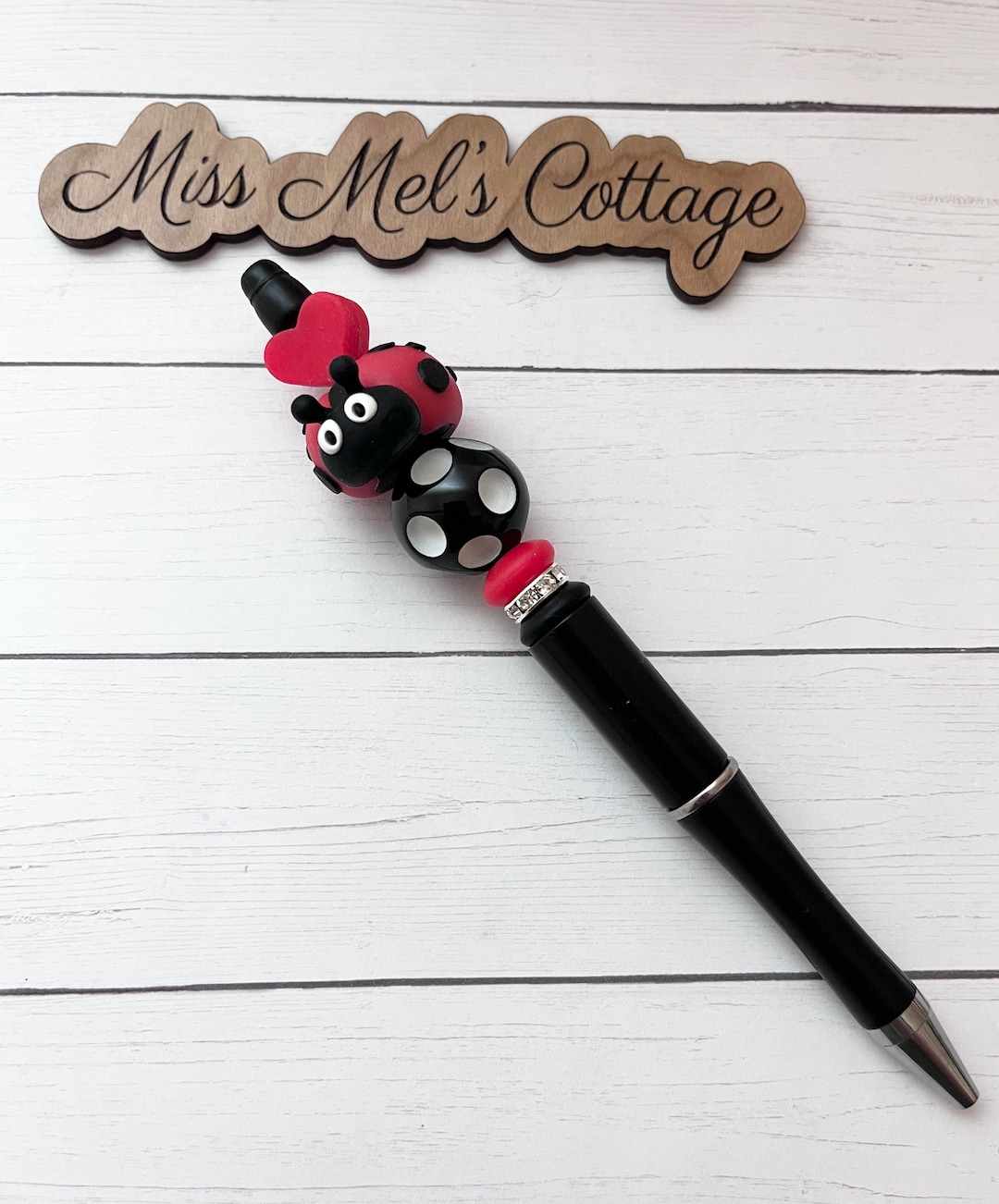 Ladybug Pen/beaded Pen/chunky Beads/love Bug/daughter/sister/mom ...