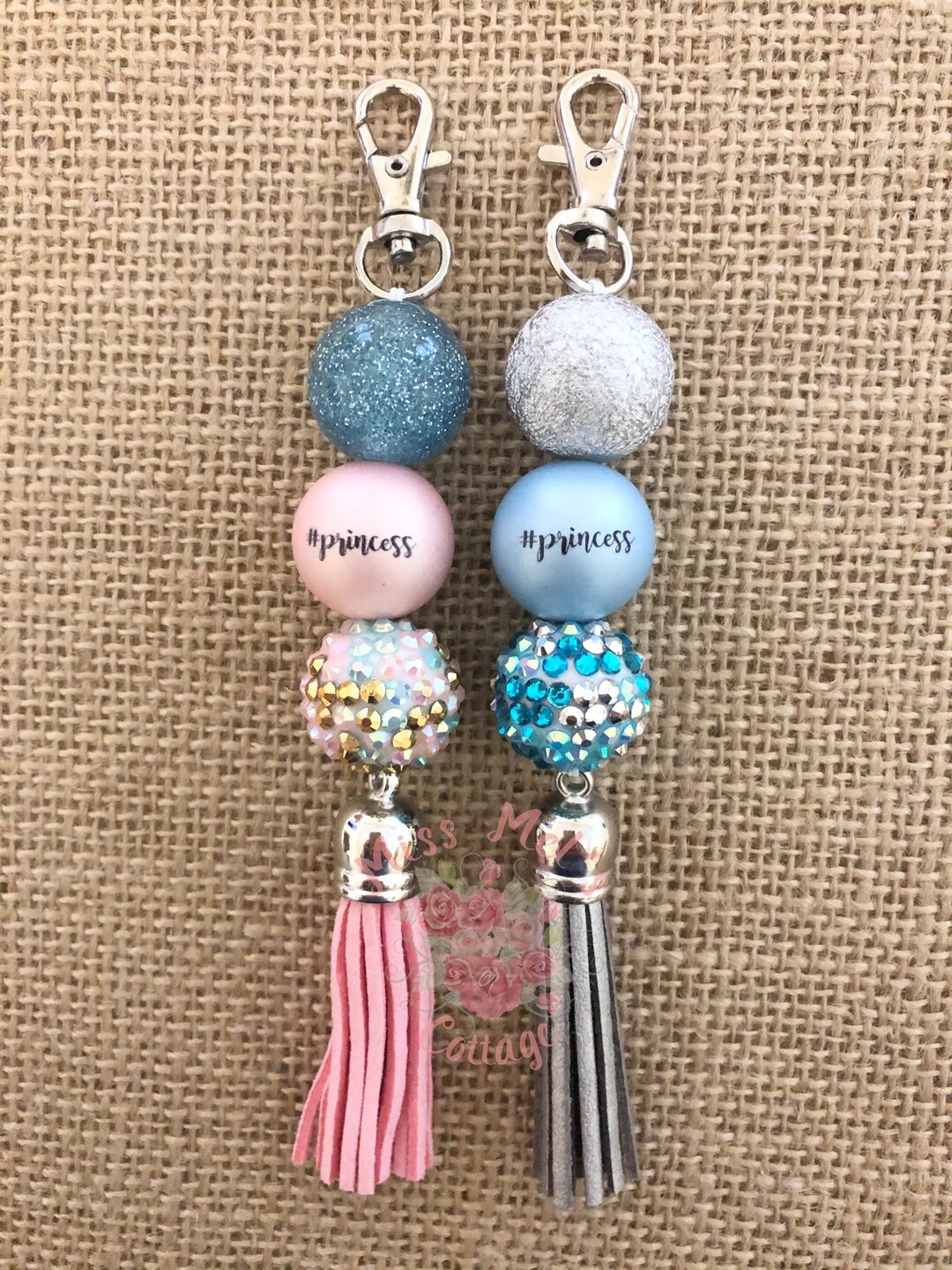 Princess Keychain/charm/beaded/backpack/zipper/charm/mommys - Etsy
