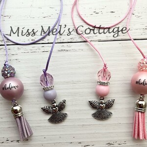 Angel Bookmark, Guardian Angel, Book Charm, Beaded, Bookmark, Believe ...