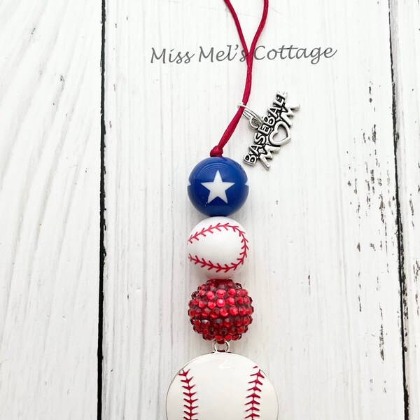 Baseball Car Charm - Etsy