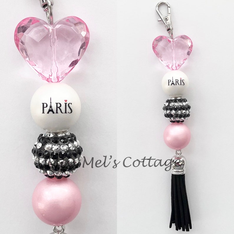 Paris Keychain/charm/eiffel Tower/france/i Love - Etsy