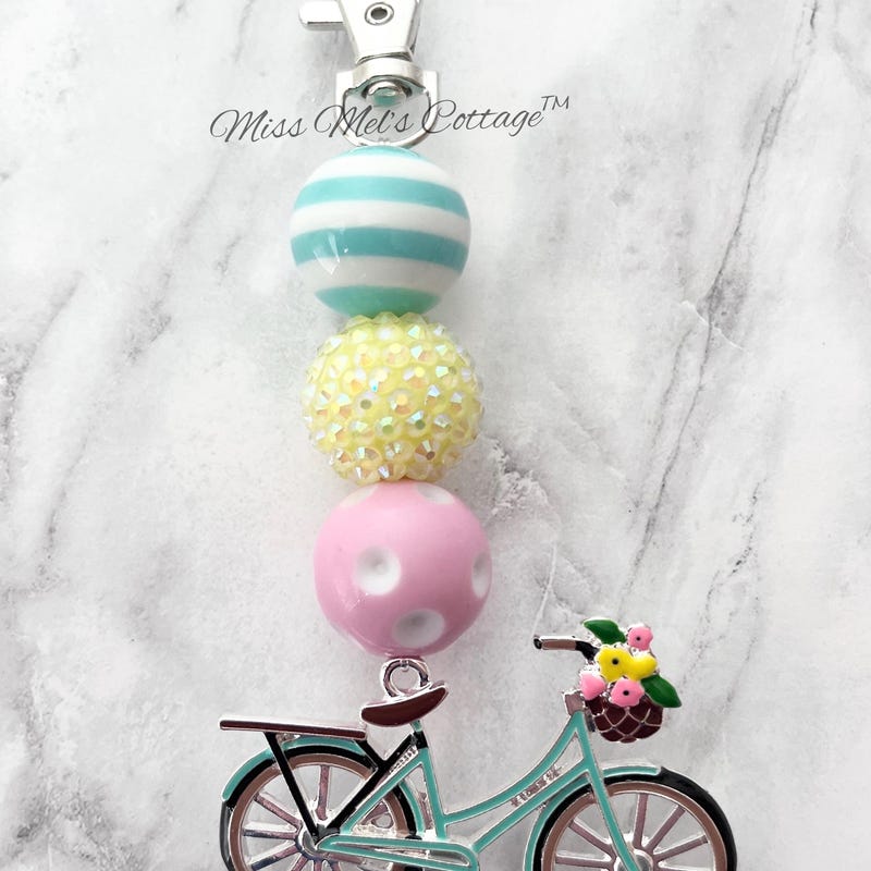 Bicycle Keychain - Etsy
