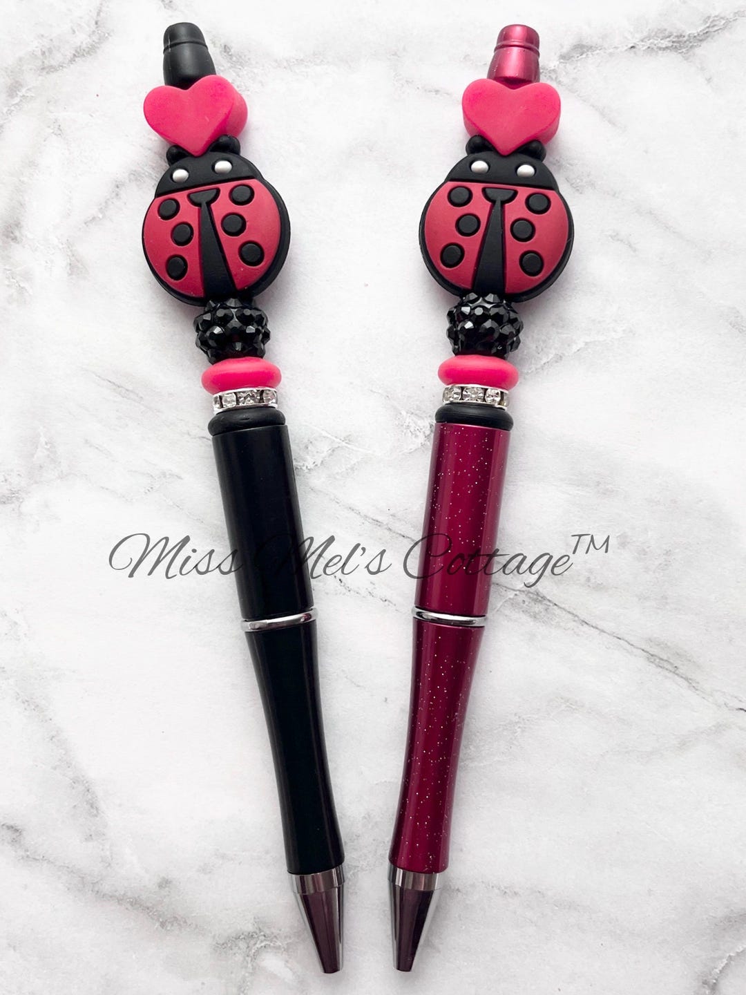 Ladybug Pen/beaded Pen/chunky Beads/love Bug/daughter/sister/mom ...