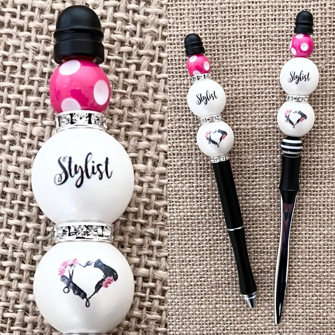 Stylist Bead Pen Stylist Letter Opener Hair Stylist - Etsy