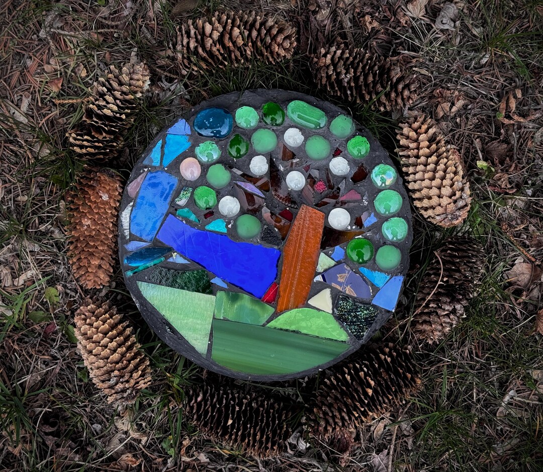 Garden Stepping Stone, Stepping Stone, Mosaic Stepping Stone, Tree of ...