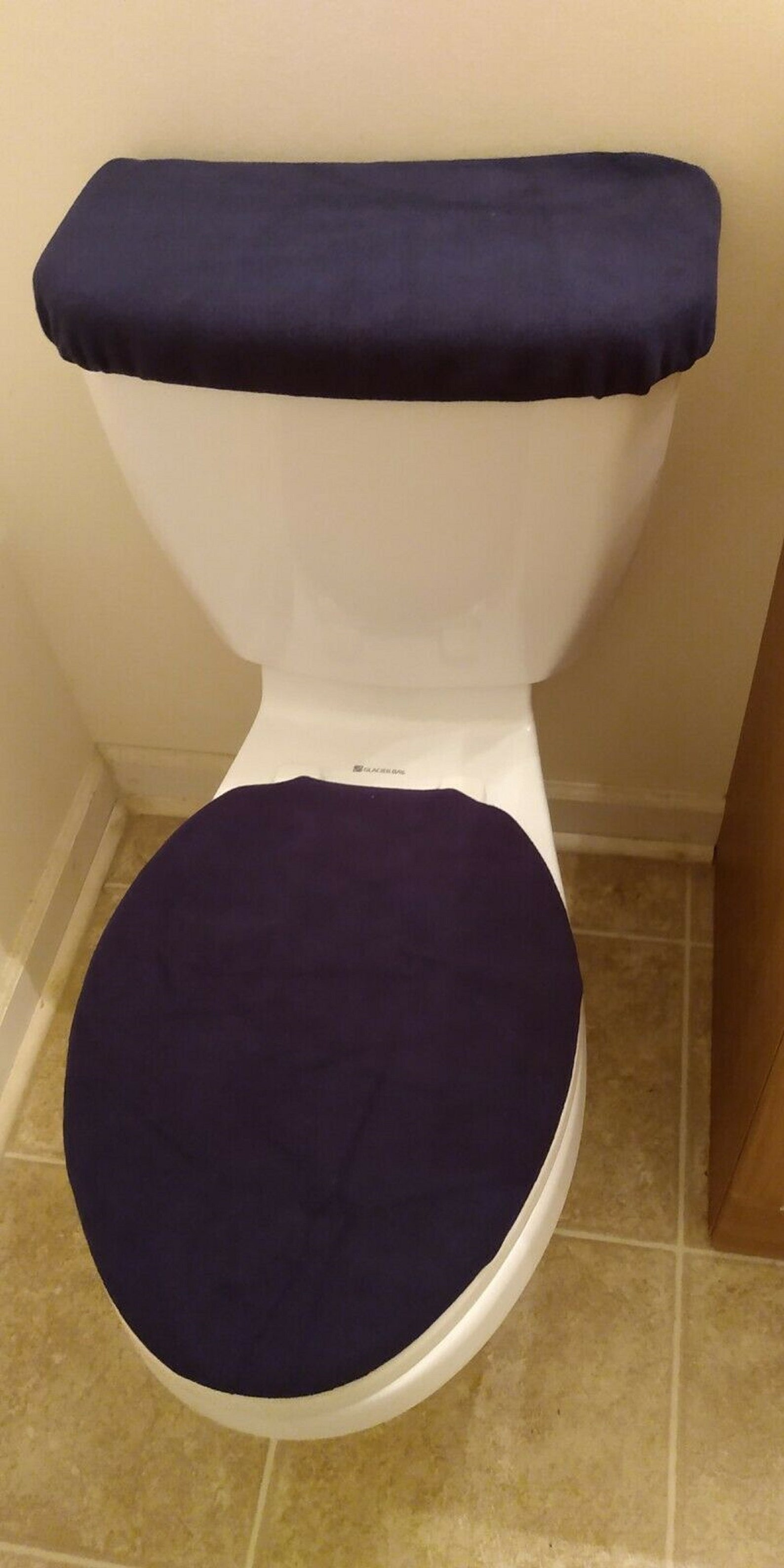 Multi-colored Fleece Toilet Lid & Tank Top Cover Set - Etsy Canada