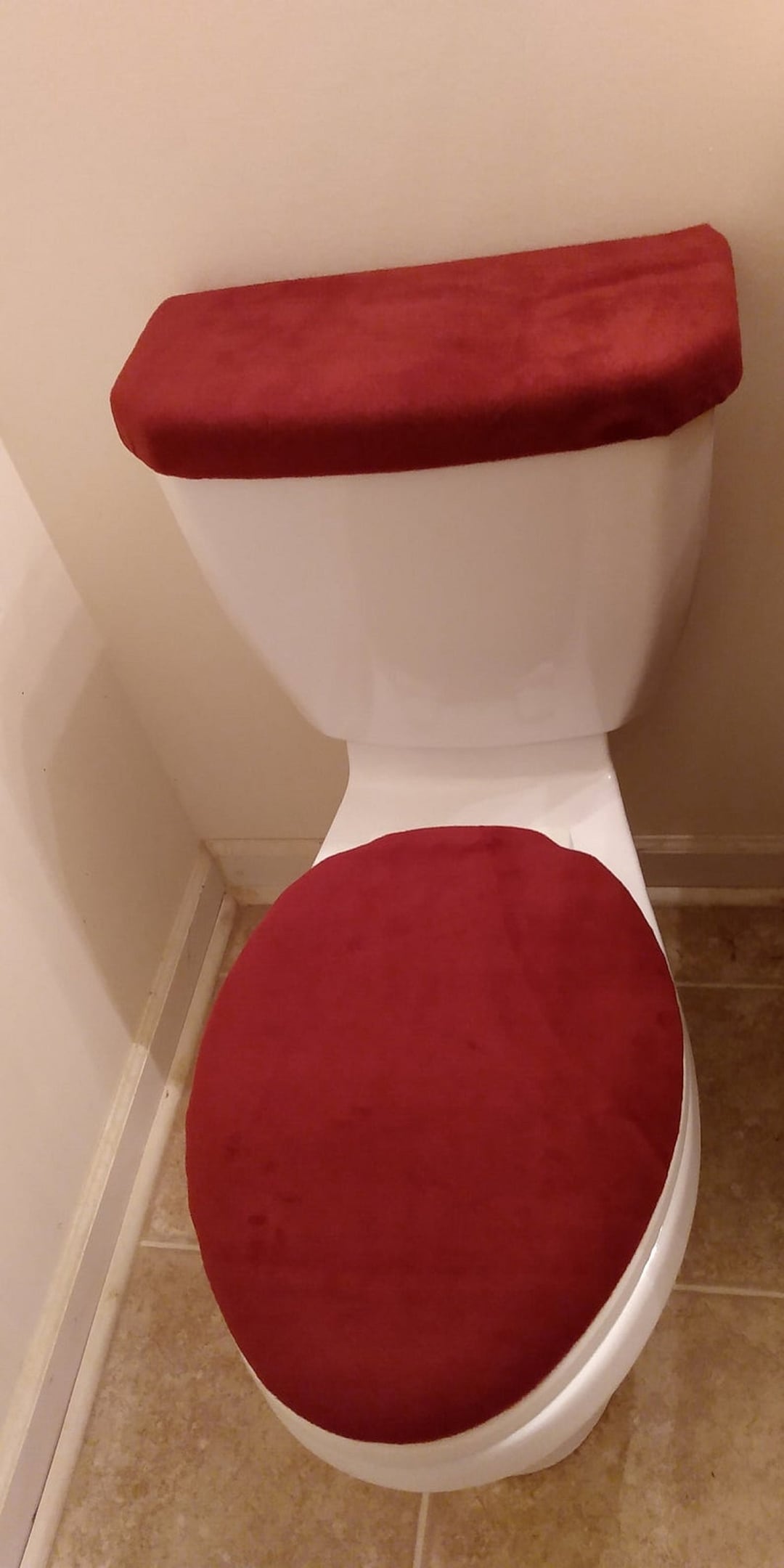 Multi-colored Fleece Toilet Lid & Tank Top Cover Set - Etsy