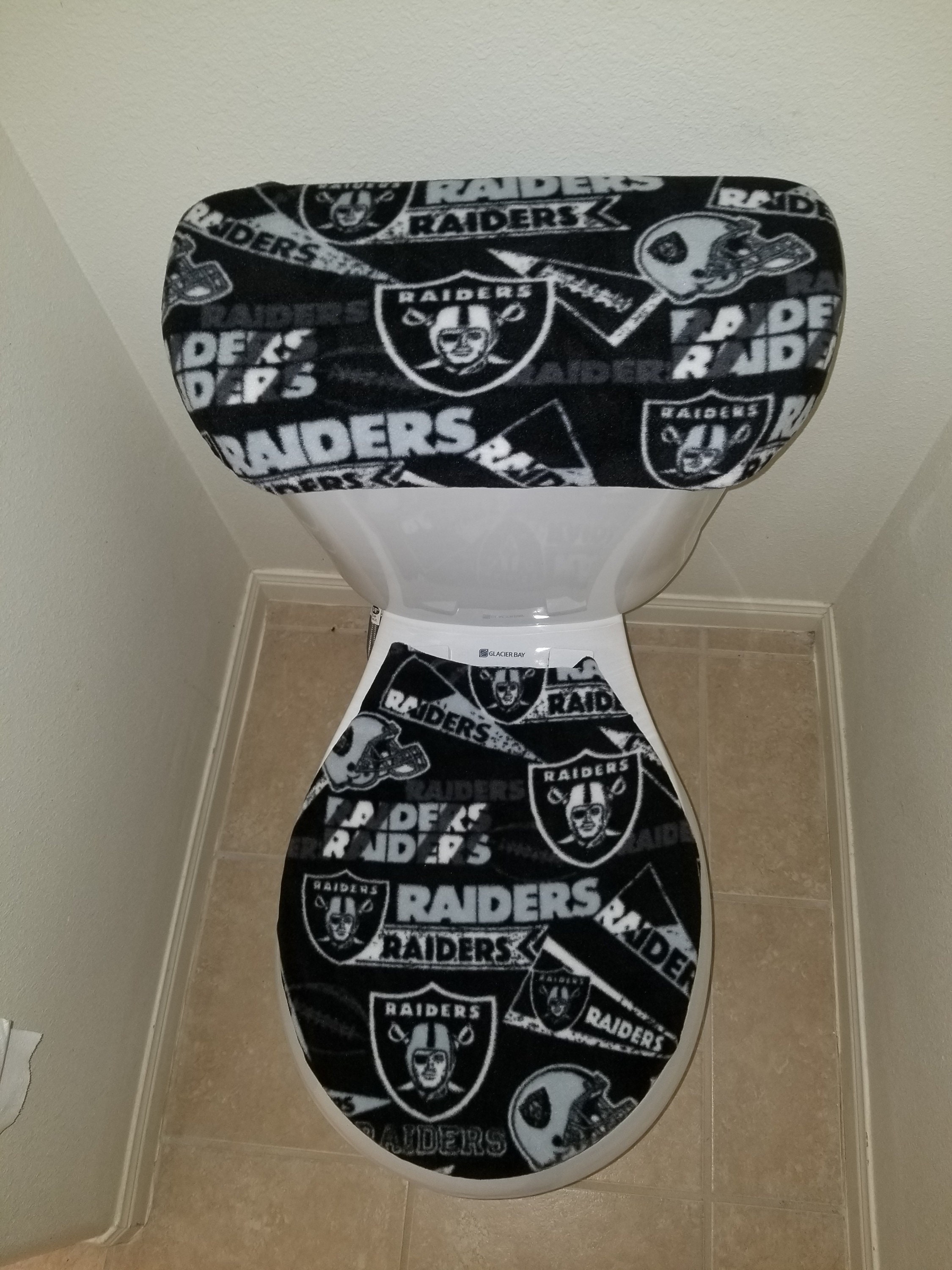 Las Vegas Raiders Retro Fleece Toilet Lid & Tank Top Cover Set - Etsy