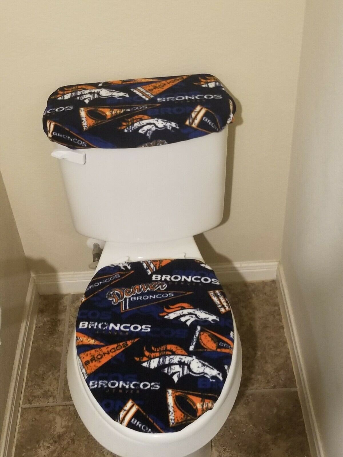 Denver Broncos (RETRO) Fleece Toilet Lid & Tank Cover Set - Etsy