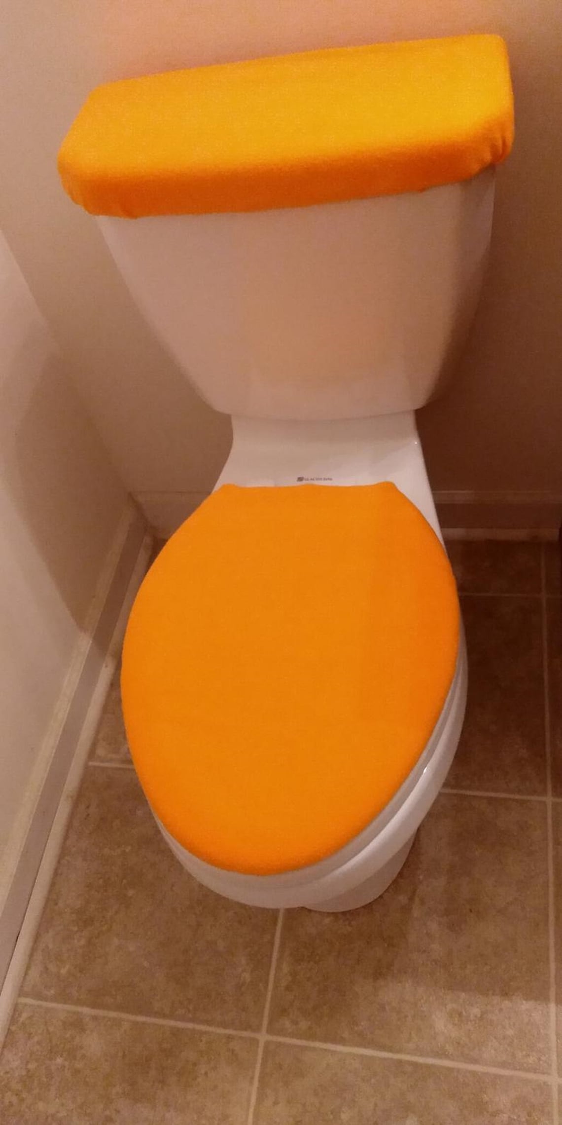 Multi-colored Fleece Toilet Lid & Tank Top Cover Set | Etsy