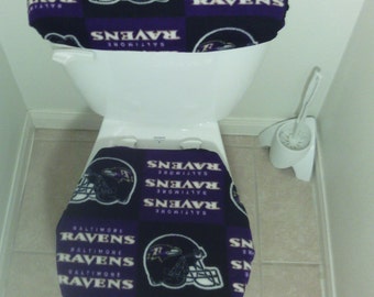 Baltimore Ravens Fleece Toilet Tank and Seat Cover Set 2PC | Etsy