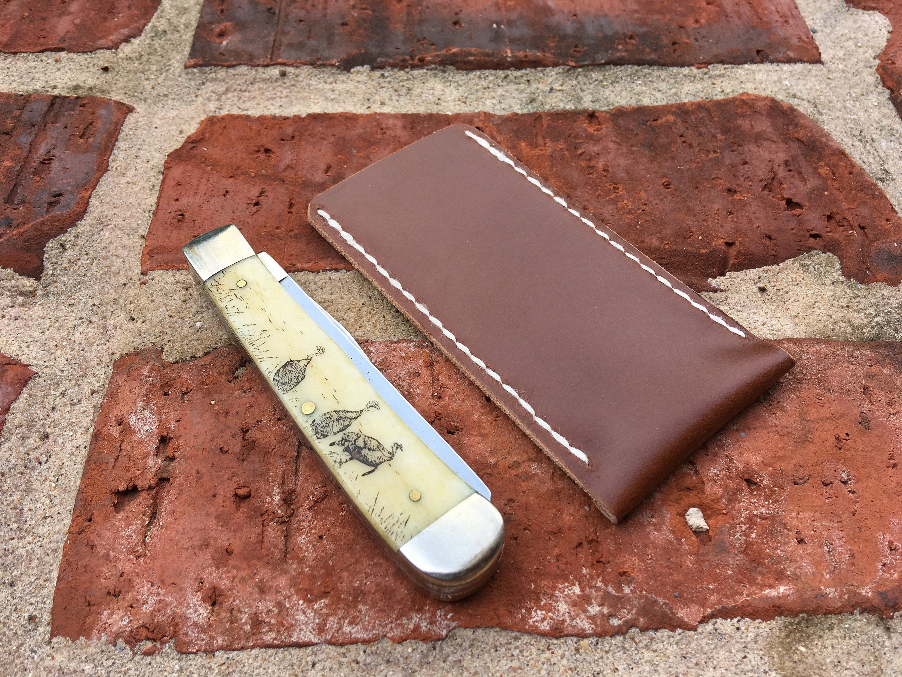 Leather Pocket Knife Slip - Large (HM4) - Etsy