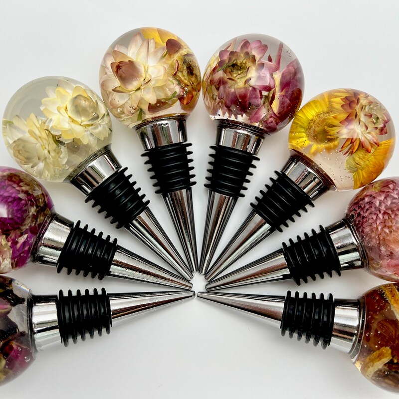 Flower Wine Stopper - Etsy