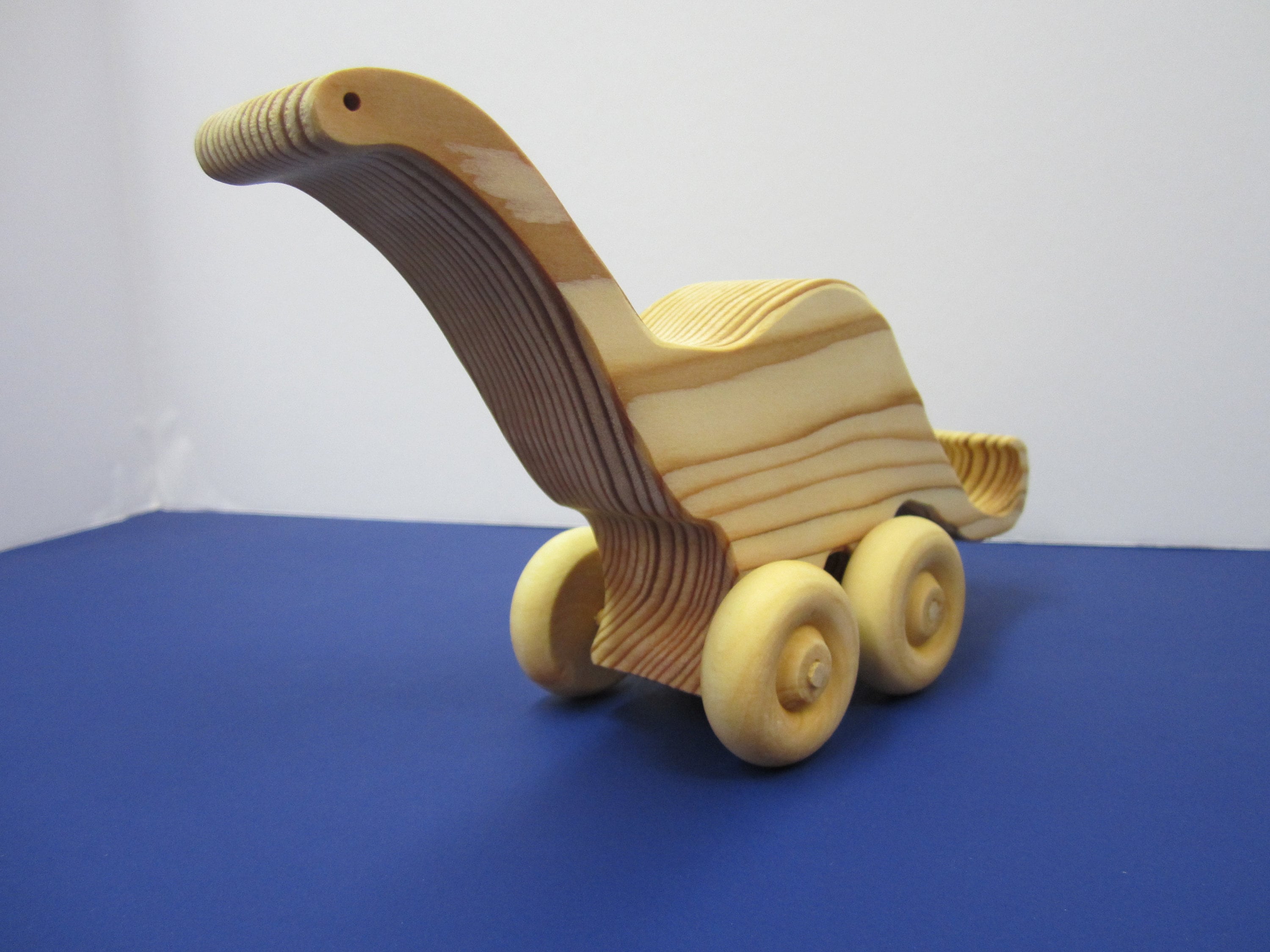 Bronto Brontosaurus Handmade Wood Dinosaur On Wheels Mobile | Etsy