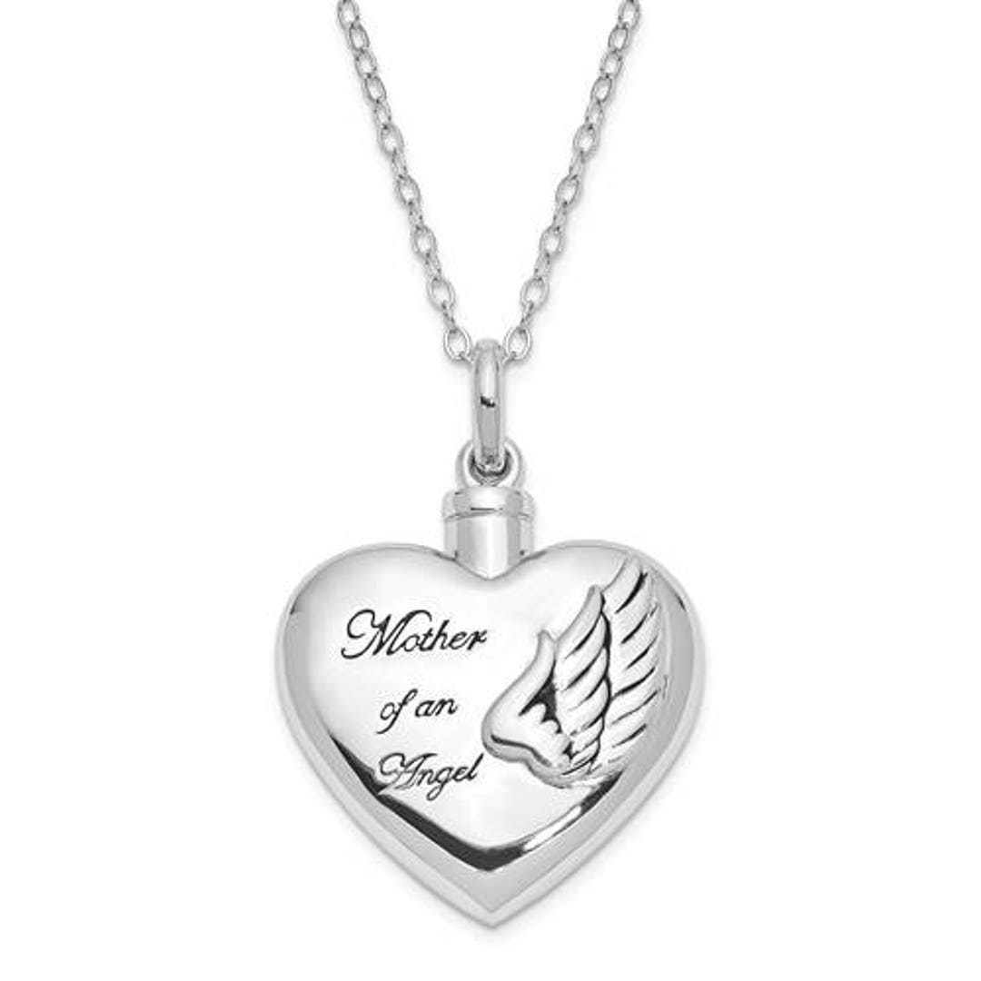 Sterling Silver Mother of an Angel Ash Holder 18in. Necklace - Etsy
