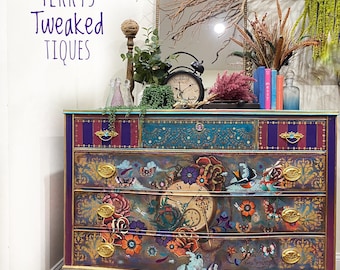Purple Chest of Drawers - Etsy