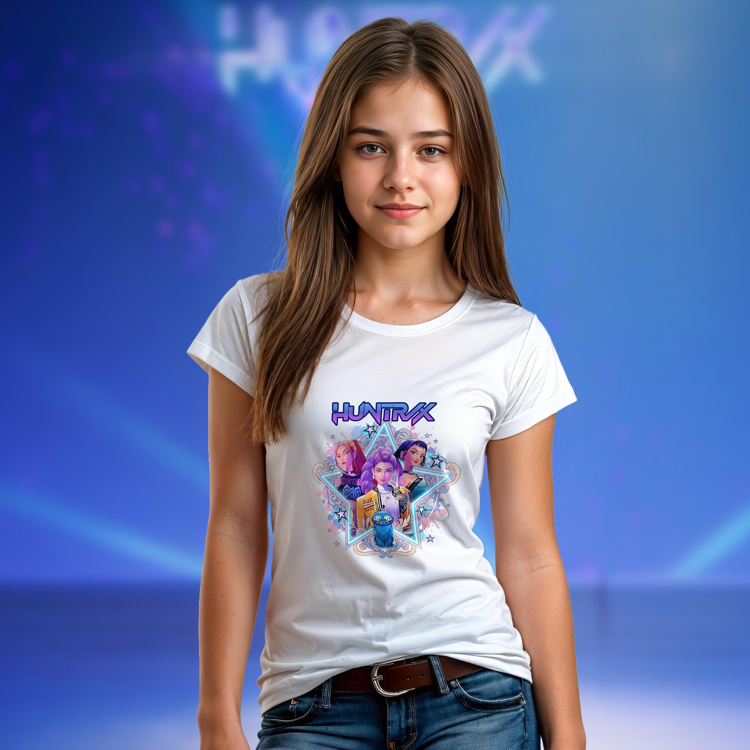 Huntrix Shirt Design Png | Kpop Blanket | Huntrix Shirt Digital ...
