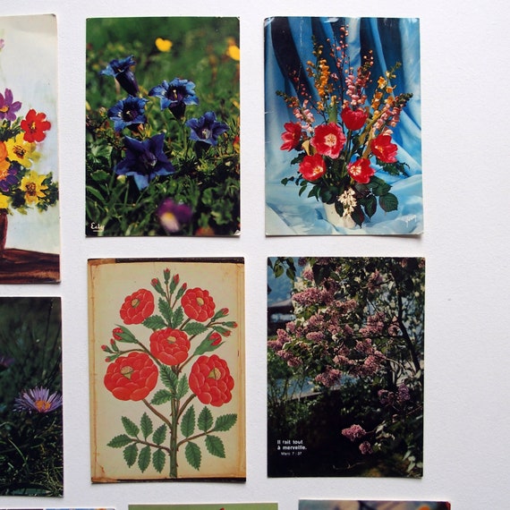 Collectibles flowers vintage 60's 70's Lots of old international ...