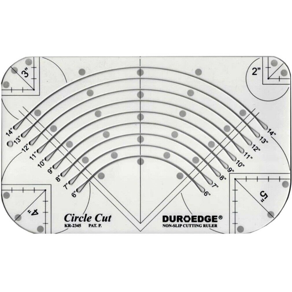 Duroedge KR-2345 Transparent Circle Cut Ruler - Etsy