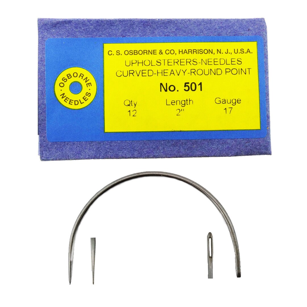 C.S. Osborne Pack of 12 Curved Needles Heavy 501-2 size 2 Made in USA - Etsy
