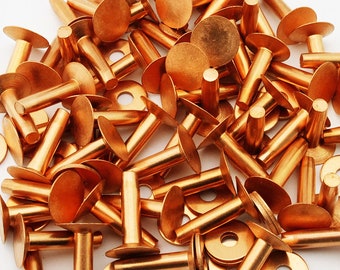 Copper rivets | Etsy