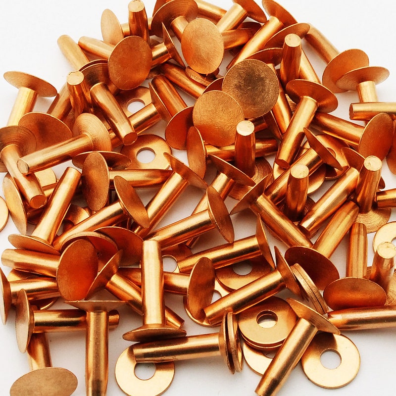 Copper Rivets - Etsy