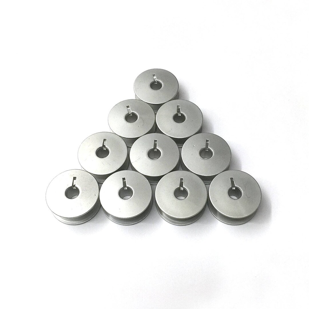 10 Aluminum Slotted "m" Bobbins for Tin Lizzie Ansley Gammill Quilting ...