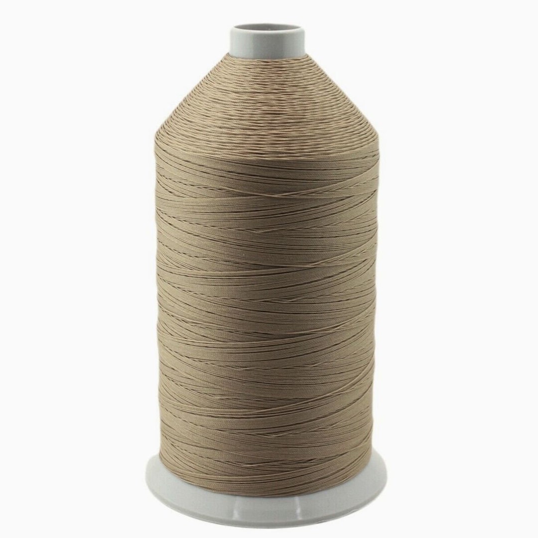 Beige Bonded Nylon Upholstery Thread-size 138, Tex 135, 16 Oz. 3000 ...