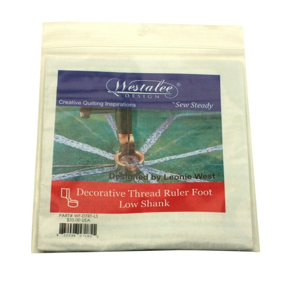 Westalee Low Shank Decorative Thread Ruler Foot for Template Quilting ...