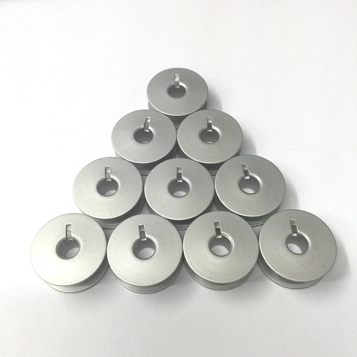 10 Quilting Machine Large Aluminum Bobbins With Center Notch - Etsy