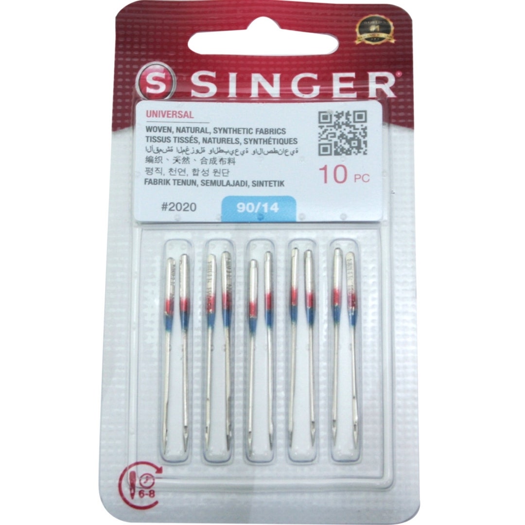 Pack of 10 Singer 2020 Size 14 Universal Home Sewing Machine Needles - Etsy