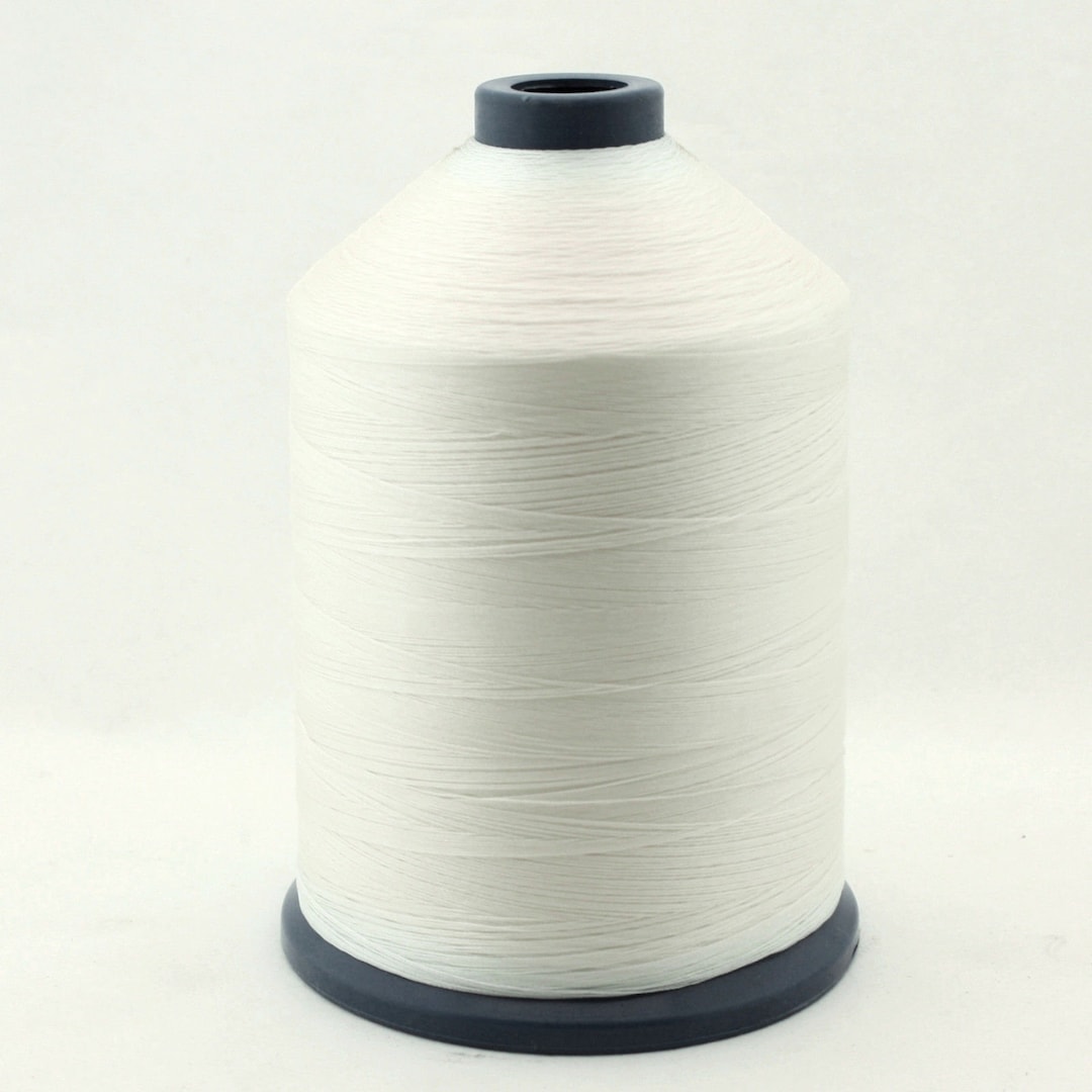 White Tex 70 Bonded Nylon Thread #69, 6000 Yards Spool for Leather ...