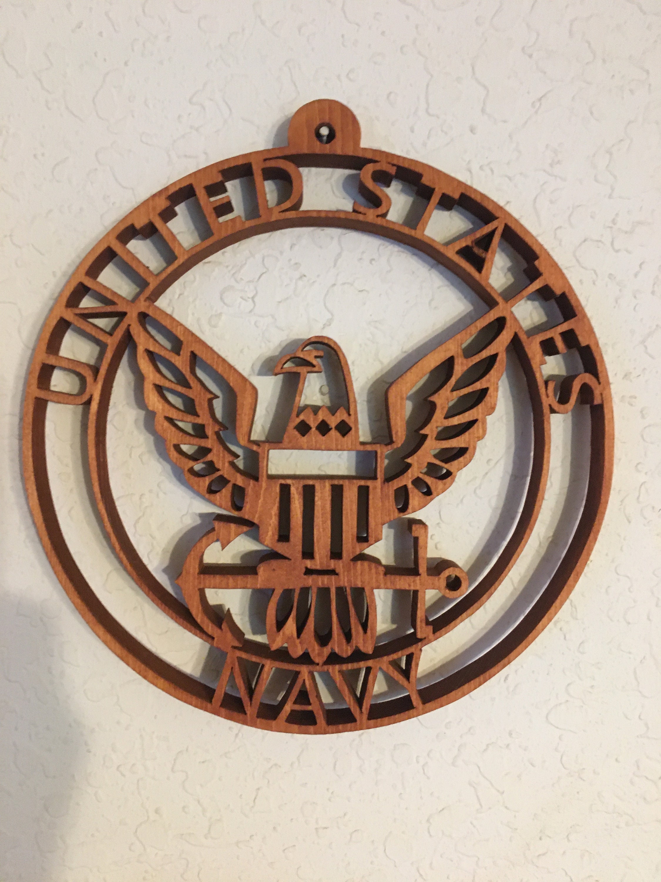 US Navy Scroll Saw Art - Etsy