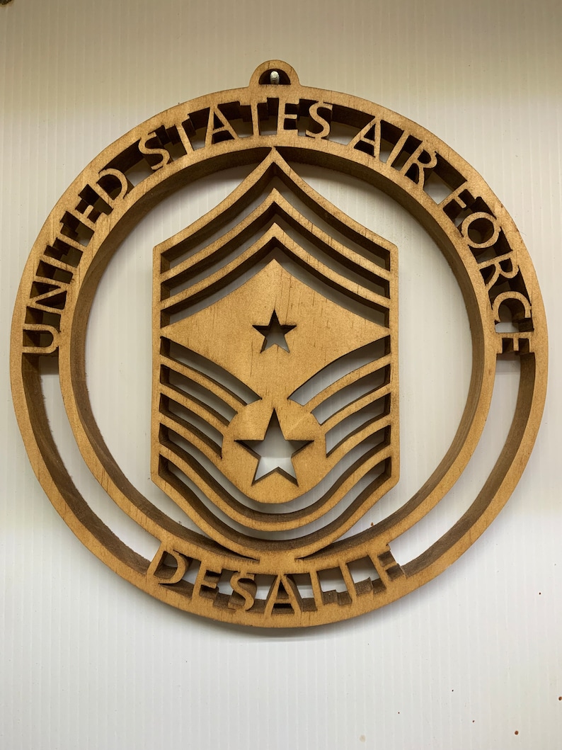 Air Force Enlisted Rank Scroll Saw Art - Etsy
