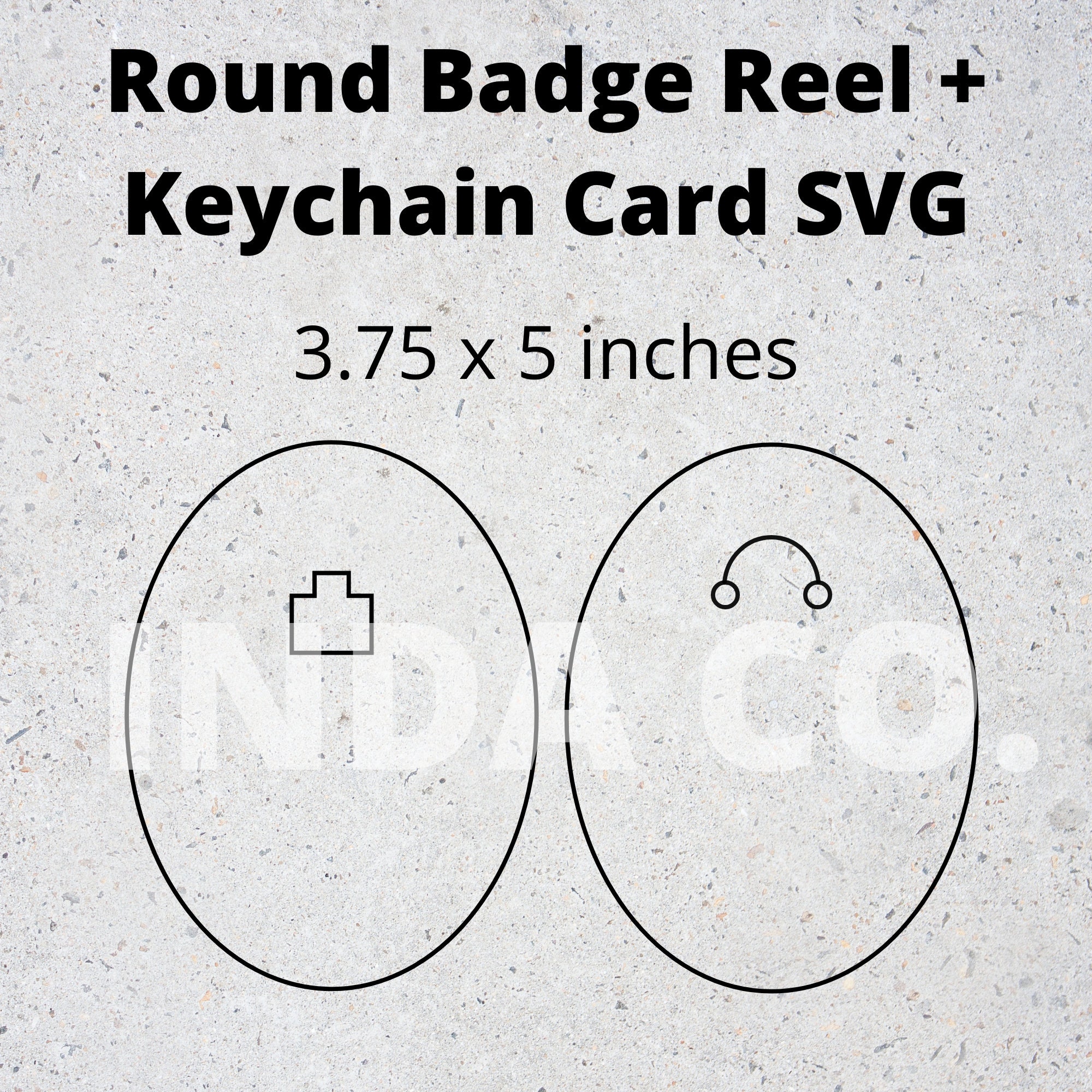 Round Badge Reel + Keychain Card SVG Bundle - Packaging - Display ...