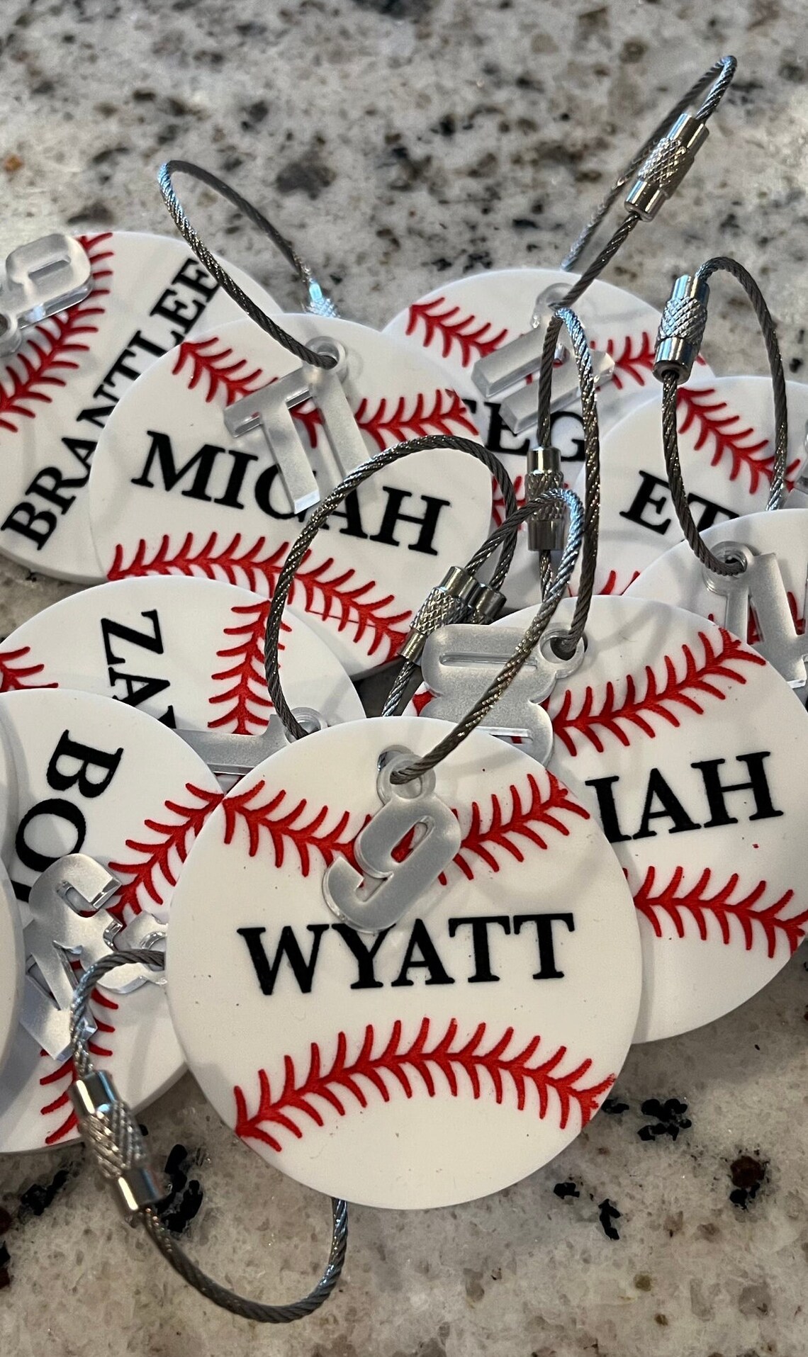 Baseball Keychain Backpack Tag SVG Digital Download Laser File Sports ...