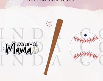 Baseball Keychain Backpack Tag SVG Digital Download Laser File Sports ...