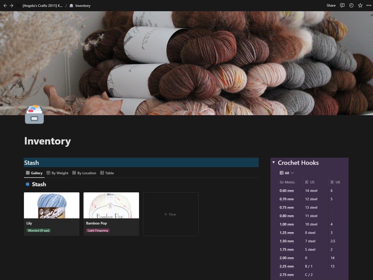 Notion Template: Knit & Crochet Dashboard - Etsy