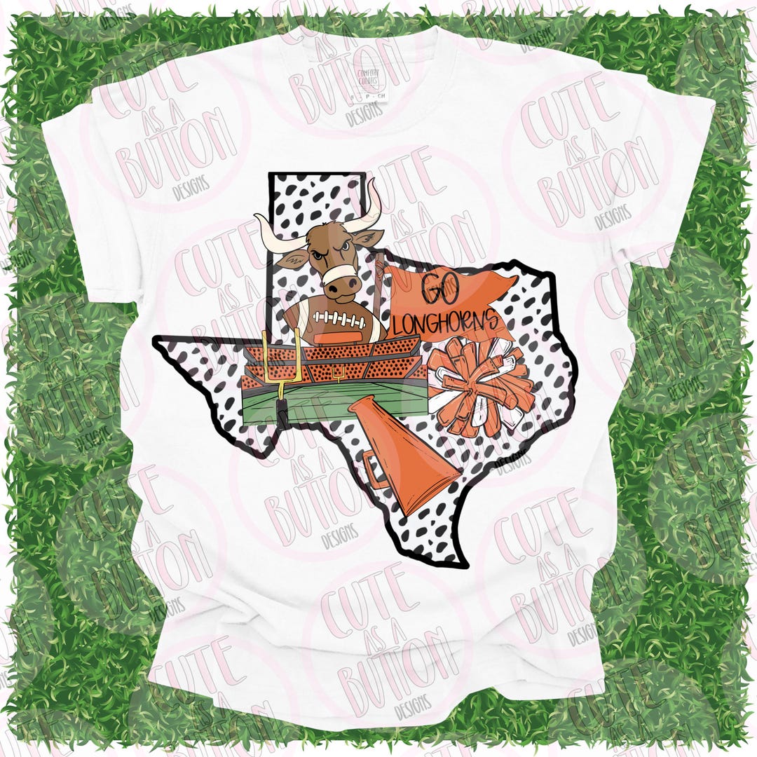 Longhorn Football PNG, Texas Design (digital Download) - Etsy