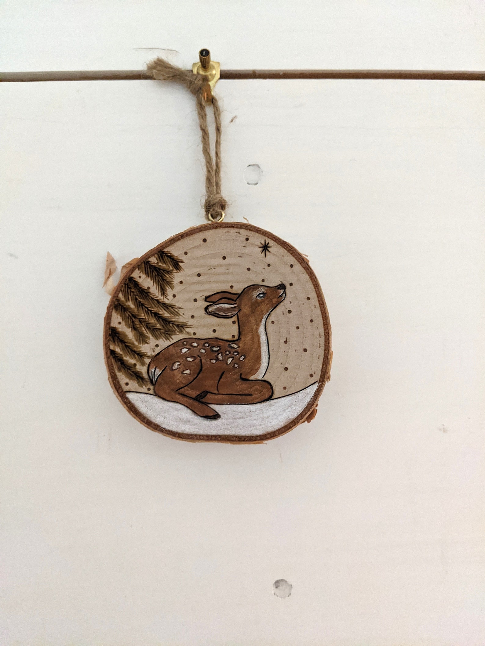 Wood Burned Forest Animal Ornaments | Etsy