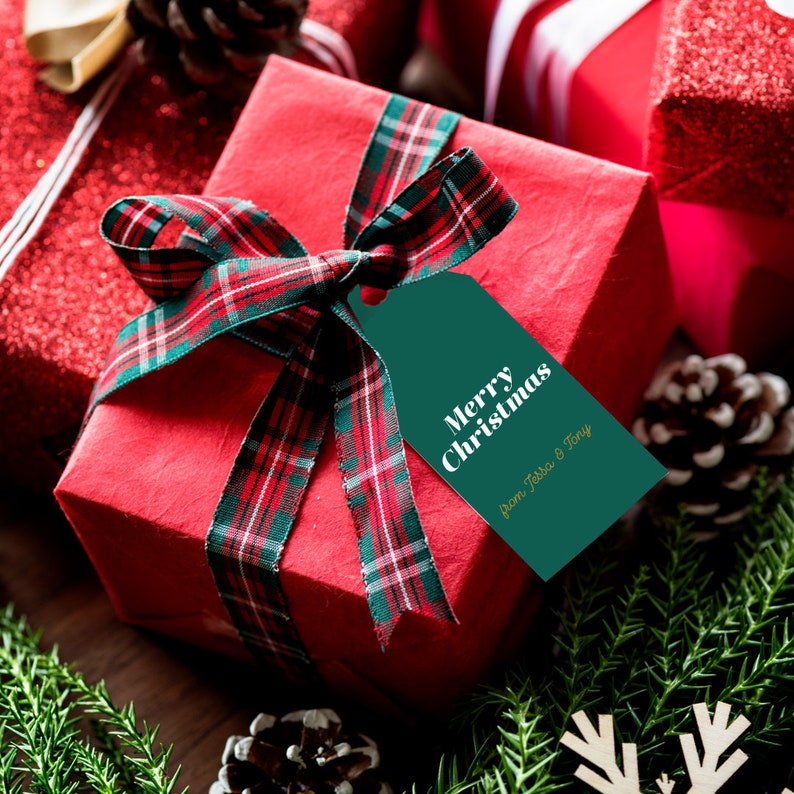 Printable Christmas Gift Tags, Custom Gift Tags, Printable Gift Tags ...