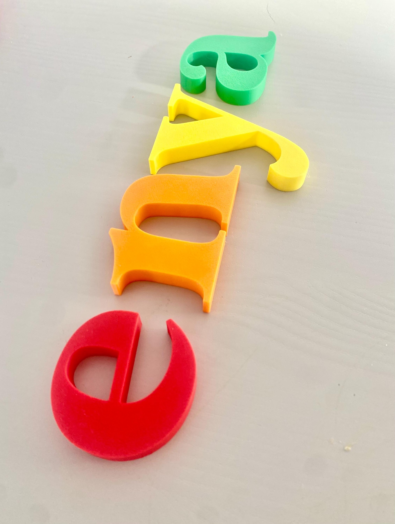 Wall Name Letters Decor Custom Name 3d Letters Decoration for Nursery ...