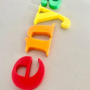 Wall Name Letters Decor Custom Name 3d Letters Decoration for Nursery ...