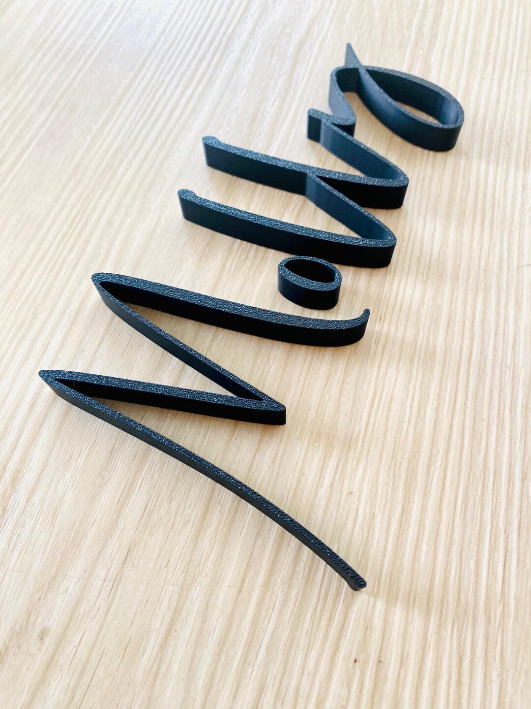 Wall Name Letters Custom Name 3d Letters Decoration Wall Sign Cursive ...