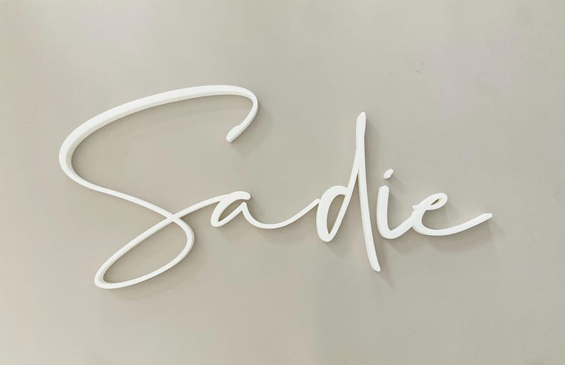 Wall Name Letters Decor Custom Name 3d Letters Decoration for Nursery ...