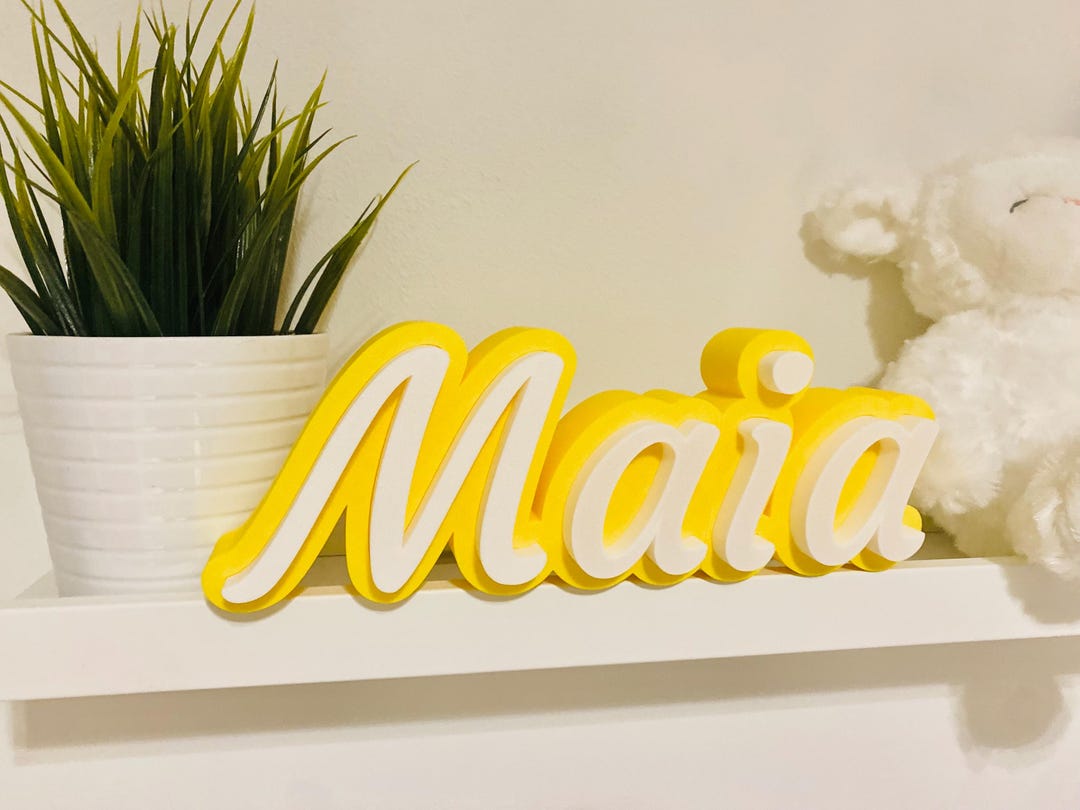 3D Name Light Box Decor Custom 3d Letters Decoration for Office Desk ...